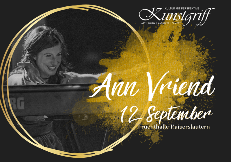 2×1 Freikarte für die Show von Ann Vriend im September - Pfalz Digital