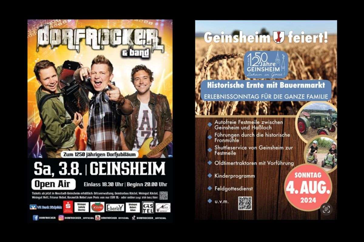 Dorfjubiläum 1250 Jahre Geinsheim | Pfalz Digital